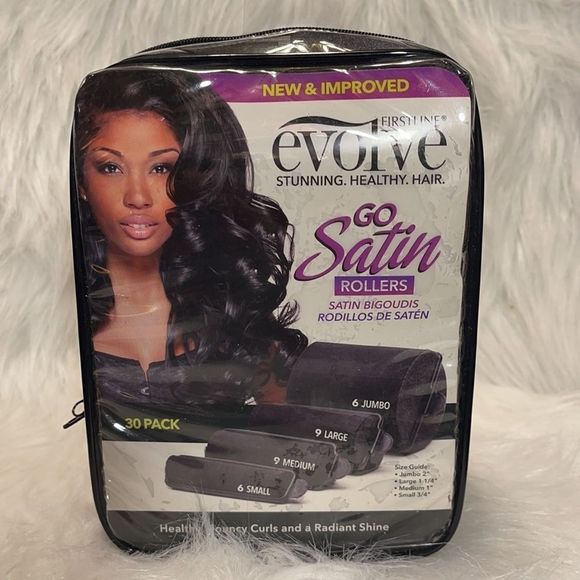 evolve | Accessories | New Evolve Ev Satin Covered Rollers 3 Piece | Poshmark